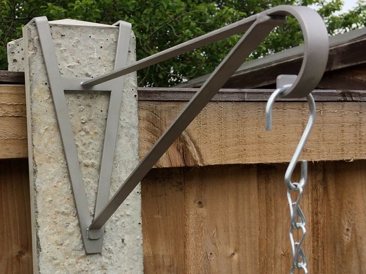 Hanging Baskets For Concrete Fence Posts at Paige Cremean blog